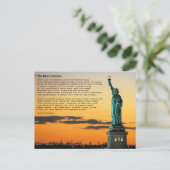 Statue of Liberty Poem, The New Colossus Postcard | Zazzle