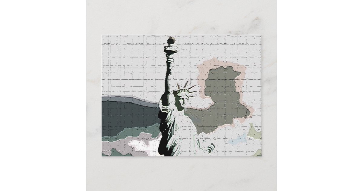 Statue of Liberty Pop Art Postcard | Zazzle