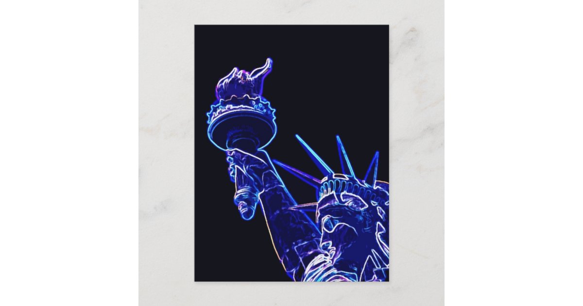 Statue of Liberty Pop Art Postcard | Zazzle