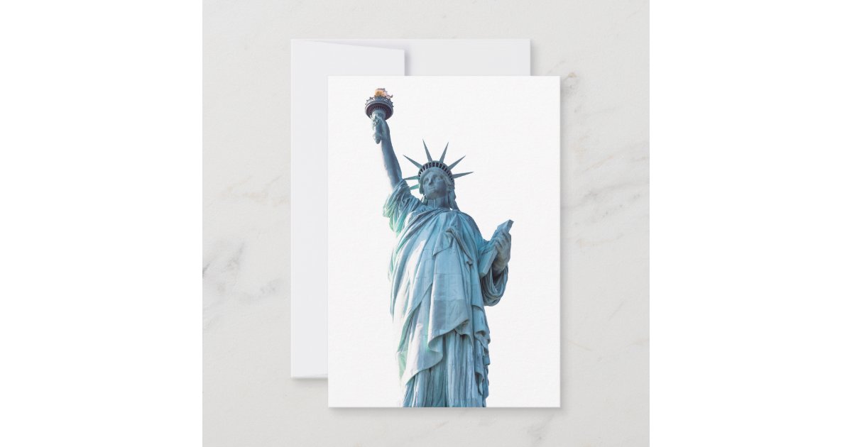 Statue of liberty RSVP card | Zazzle