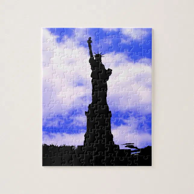 Statue of Liberty Silhouette Jigsaw Puzzle | Zazzle