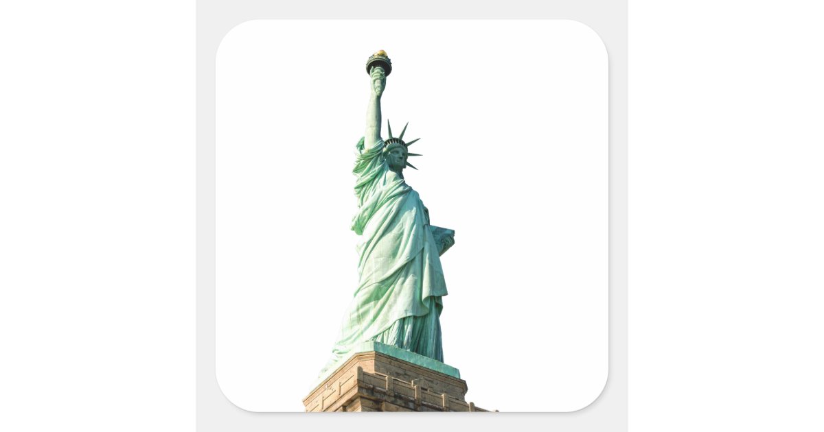 Statue of liberty square sticker | Zazzle