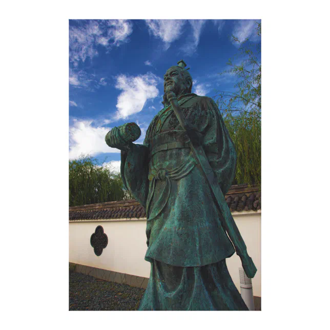 Statue of Sun Tzu in Yurihama, Tottori, Japan Canvas Print | Zazzle