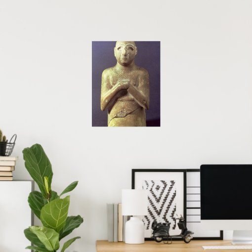 Statue of the God Utu, Mesopotamian, c.2400 BC (li Poster | Zazzle