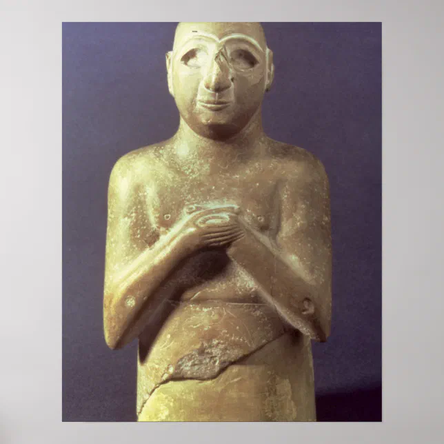 Statue of the God Utu, Mesopotamian, c.2400 BC (li Poster | Zazzle