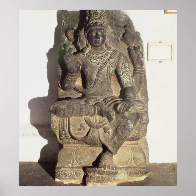 Statue of the Hindu God Brahma Poster | Zazzle