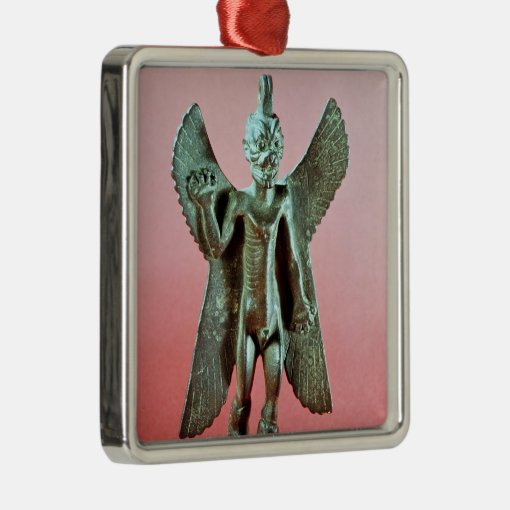 Statuette of Pazuzu, an Assyrian wind demon Metal Ornament | Zazzle