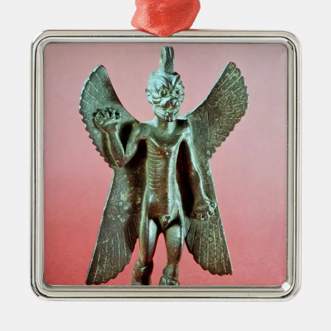 Statuette of Pazuzu, an Assyrian wind demon Metal Ornament | Zazzle