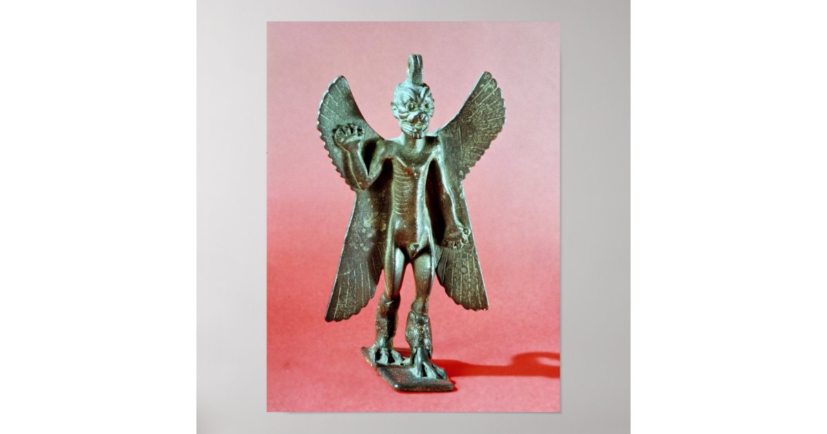 Statuette of Pazuzu, an Assyrian wind demon Poster | Zazzle
