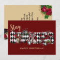 Stay Bonkers Alice in Wonderland Birthday Card | Zazzle