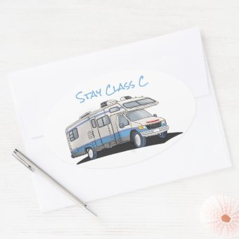 Stay Class C Motorhome Sticker | Zazzle