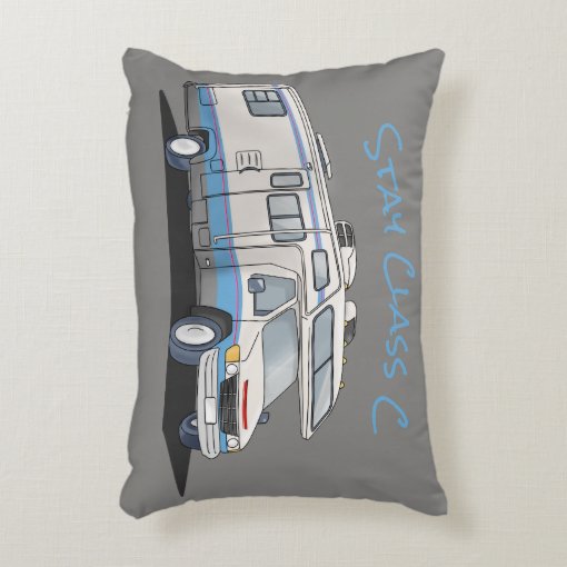 Stay Class C Motorhome Throw Pillow | Zazzle