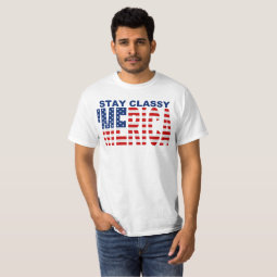 Stay Classy 'MERICA U.S. Flag Shirt | Zazzle