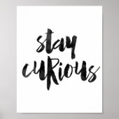 Stay Curious Poster | Zazzle