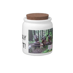 Stay Out Monkey Candy/Cookie Jar | Zazzle