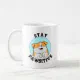 Stay Pawsitive Funny Smiling Dog Pun Coffee Mug | Zazzle