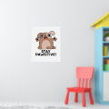 Stay Pawsitive Positive Dog Pun Poster | Zazzle