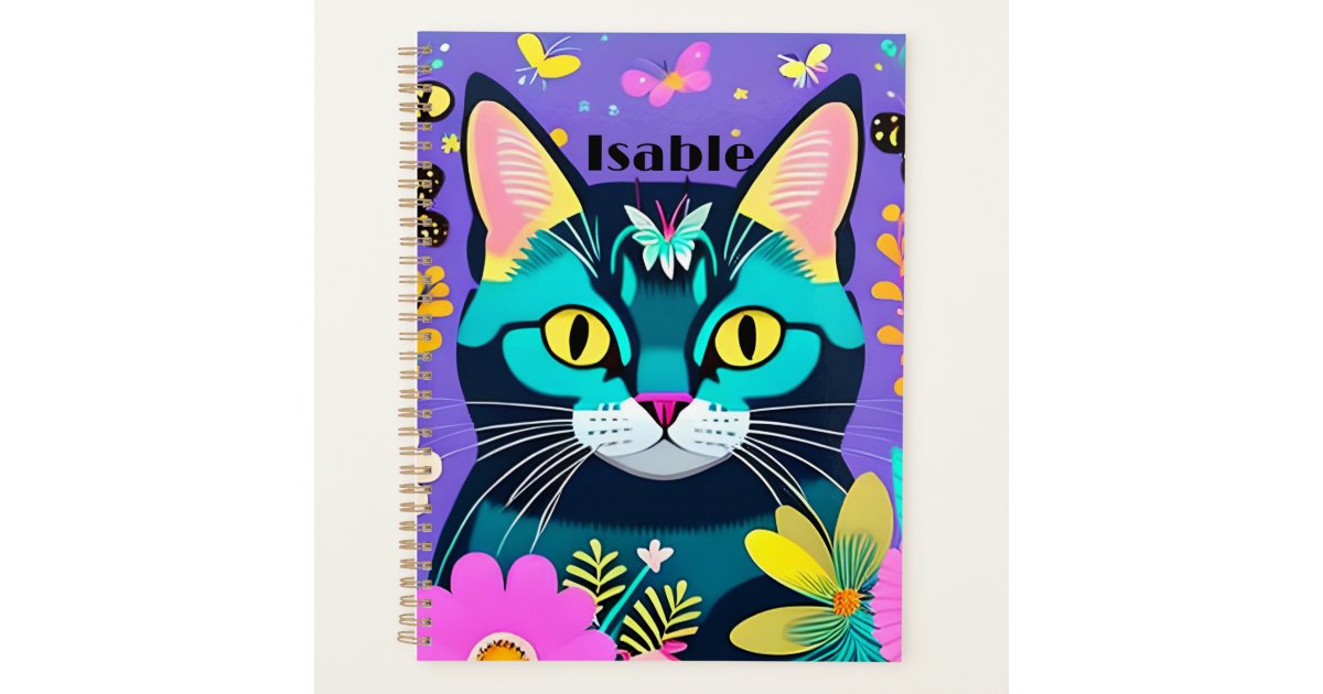 Stay Productive & Organized | Kitty Cat Design Planner | Zazzle