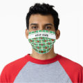 Stay Safe DOMINICA FLAG Customizable Adult Cloth Face Mask | Zazzle