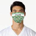Stay Safe DOMINICA FLAG Customizable Adult Cloth Face Mask | Zazzle