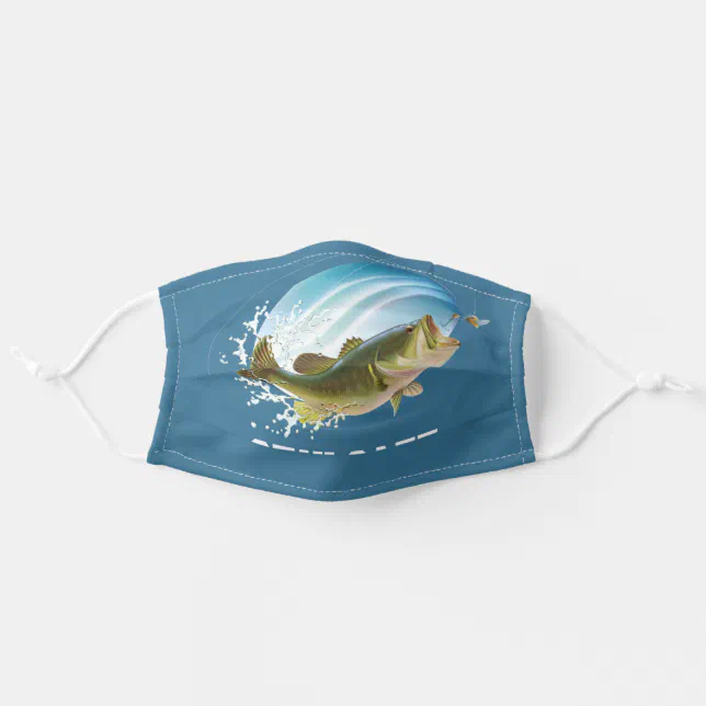Stay Safe Fishing Face Mask | Zazzle