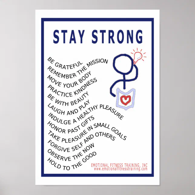 Stay Strong Poster | Zazzle