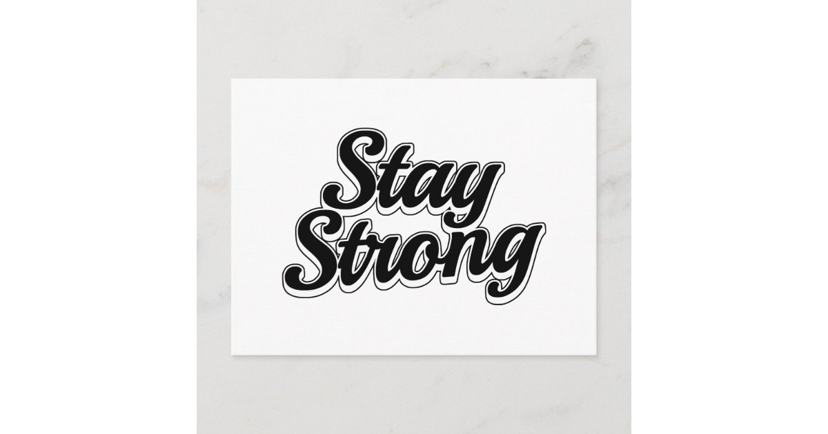 Stay Strong Sport Postcard | Zazzle