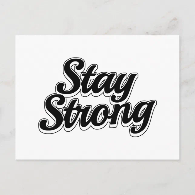 Stay Strong Sport Postcard | Zazzle