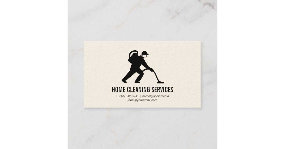 Steam Cleaner Logo Business Card | Zazzle