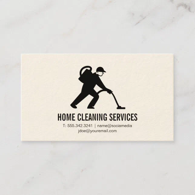Steam Cleaner Logo Business Card | Zazzle