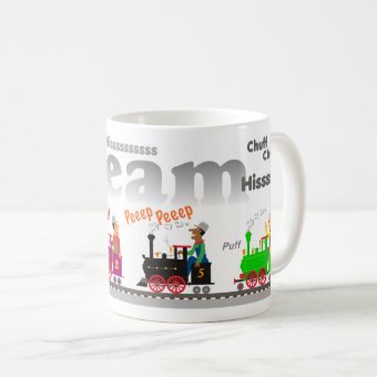 Steam Engine Mug | Zazzle
