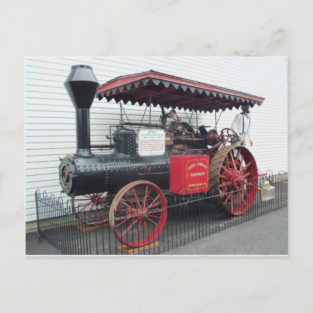 Steam Engine Postcard | Zazzle