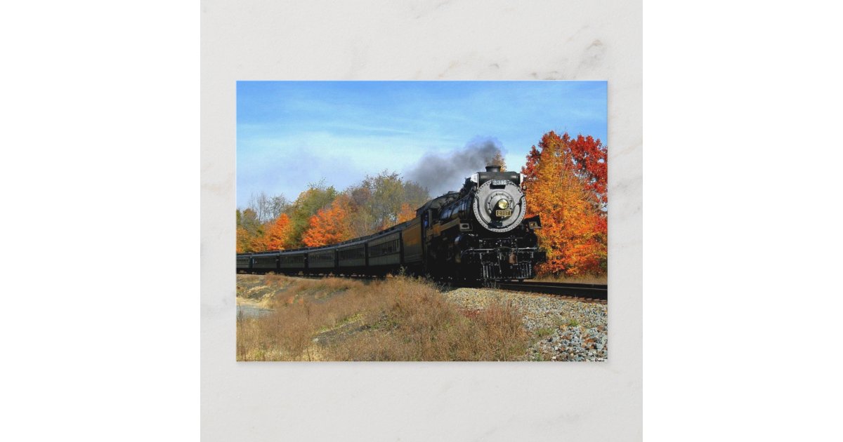 Steam Engine Postcard | Zazzle