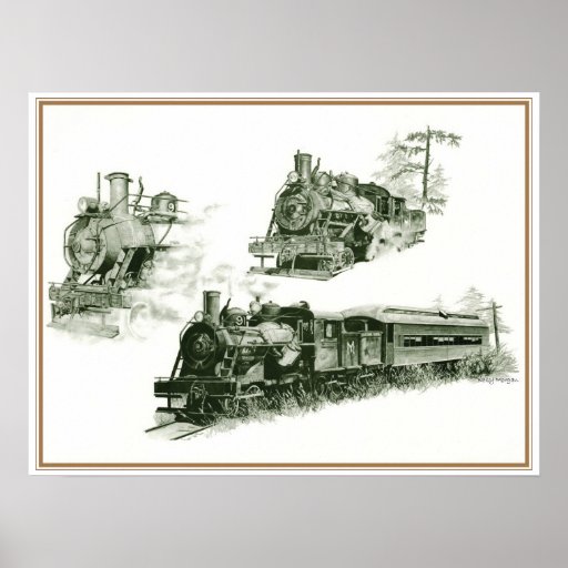 Steam Engine Poster | Zazzle