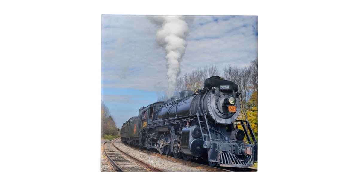 Steam Engine Tile | Zazzle