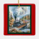 Steam Engine Train Christmas Ornament | Zazzle