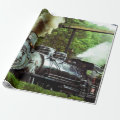 Steam Engine Wrapping Paper | Zazzle
