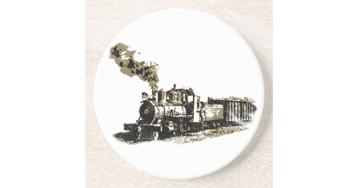 Steam Locomotive Coaster | Zazzle