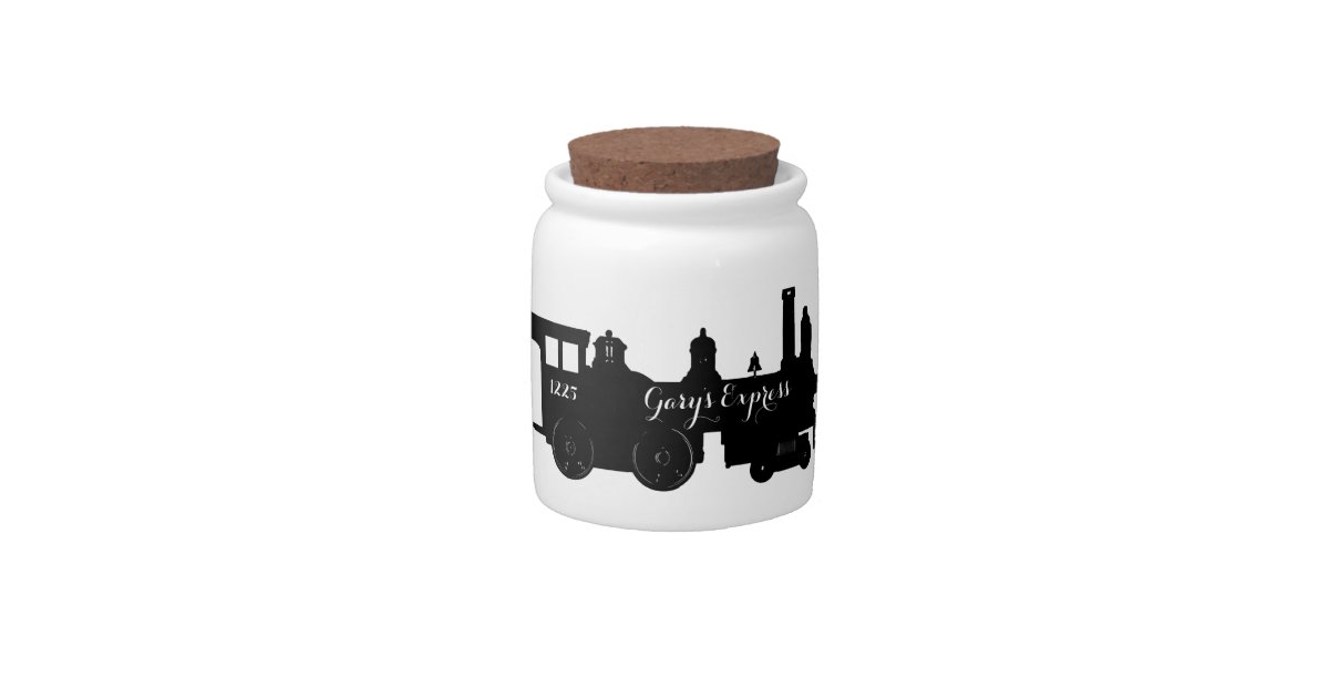 Steam Locomotive Engine Candy Money Jars | Zazzle