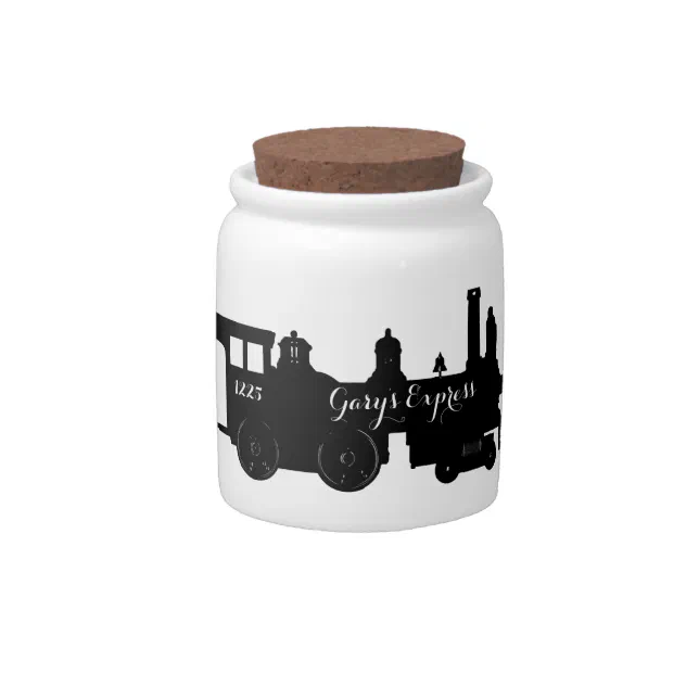 Steam Locomotive Engine Candy Money Jars | Zazzle