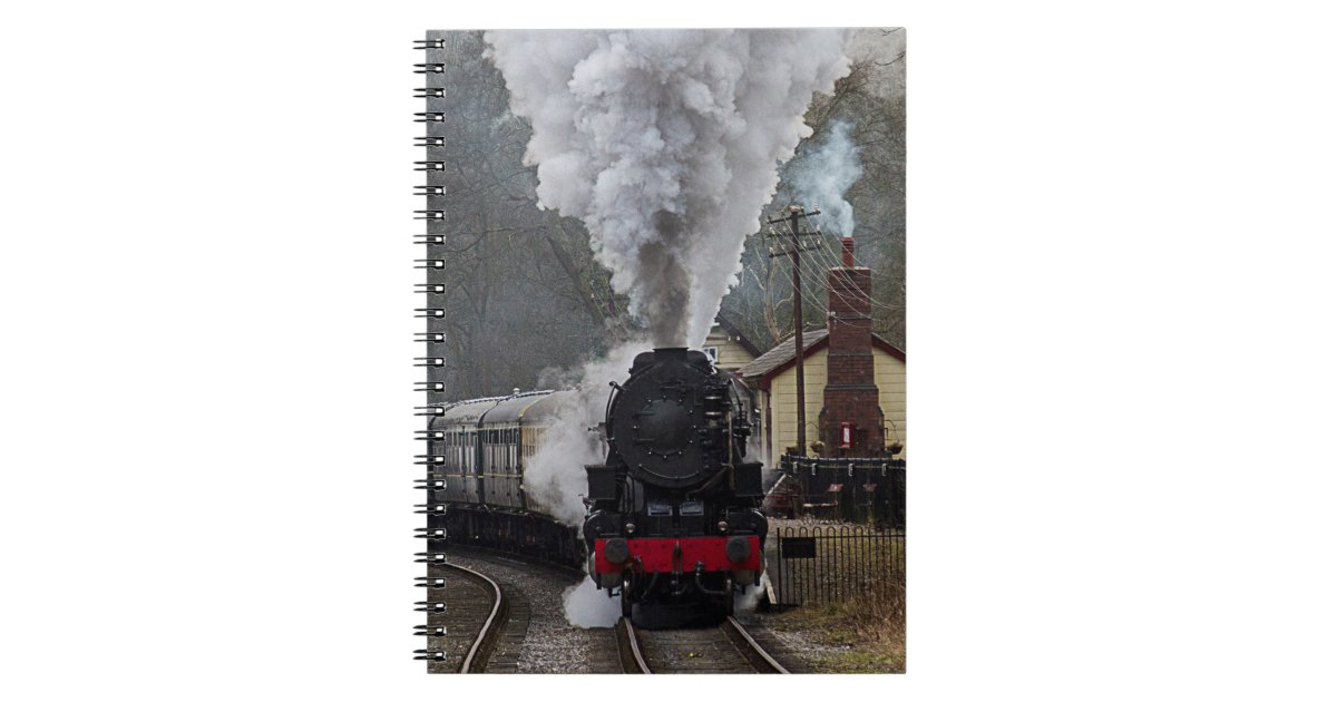 Steam Locomotive Notebook | Zazzle