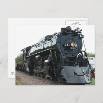 Steam Locomotive Postcard | Zazzle