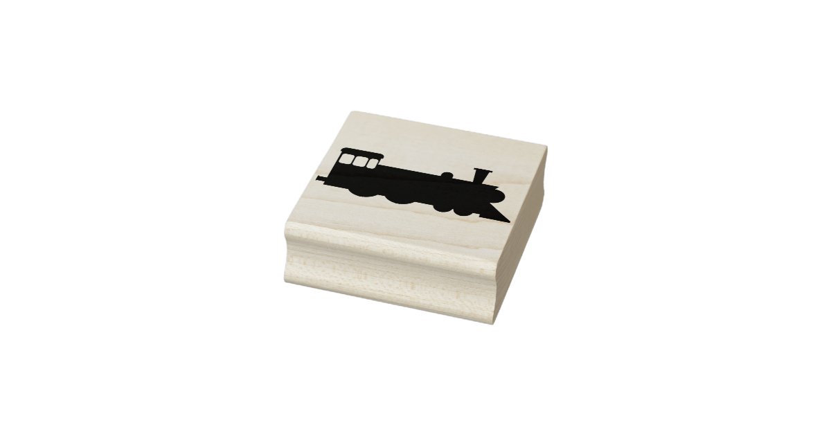 Steam Locomotive Rubber Stamp | Zazzle