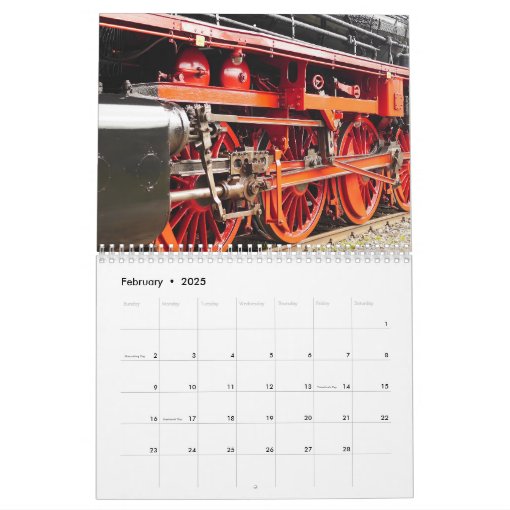 Steam Locomotive Train Calendar | Zazzle