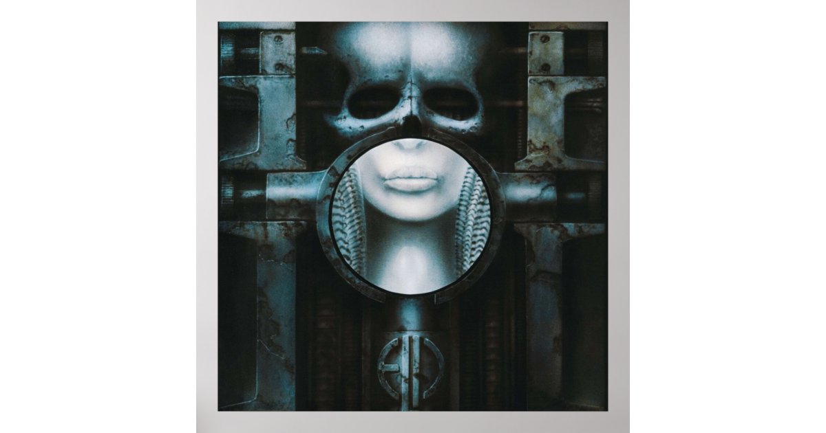 Steam Punk HR Giger Skull Poster | Zazzle