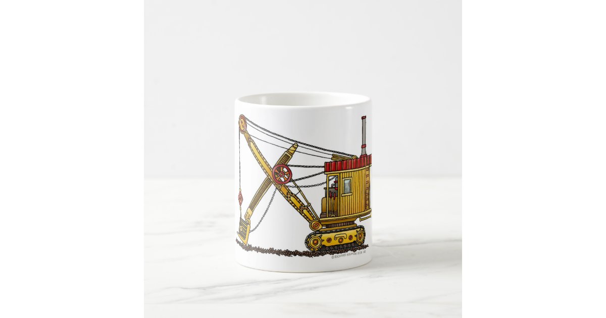 Steam Shovel Digger Construction Mugs | Zazzle