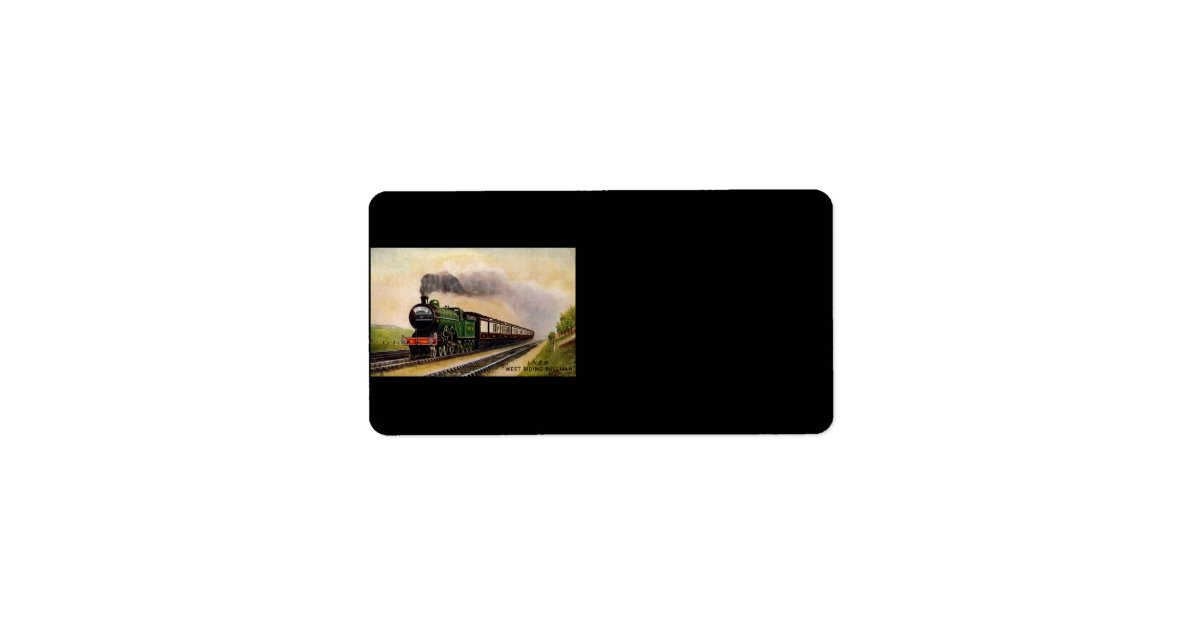 Steam Train Address Label | Zazzle