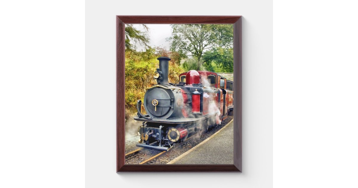 STEAM TRAIN AWARD PLAQUE | Zazzle