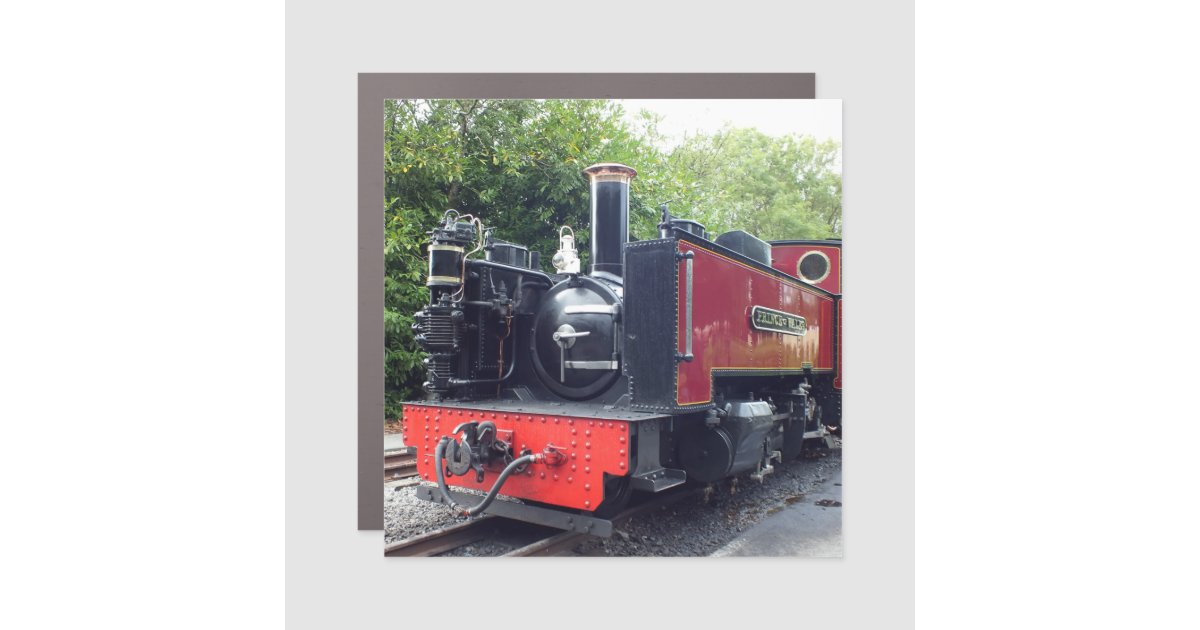 STEAM TRAIN CAR MAGNET | Zazzle