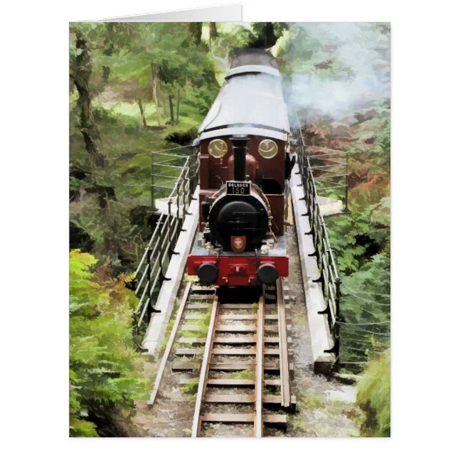 STEAM TRAIN CARD | Zazzle